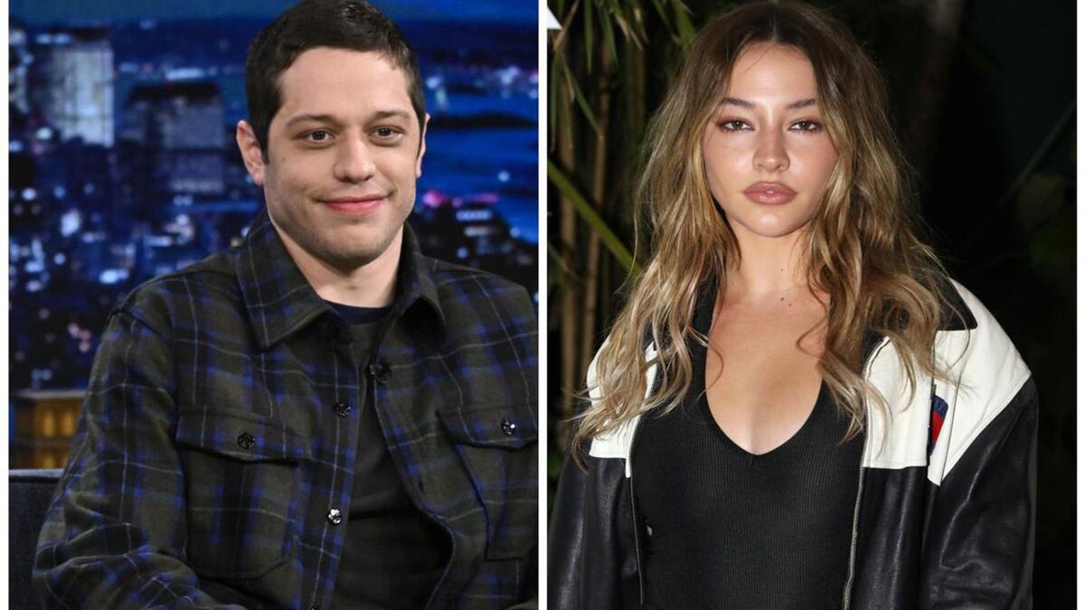 Pete Davidson and Madelyn Cline attend SNL party together