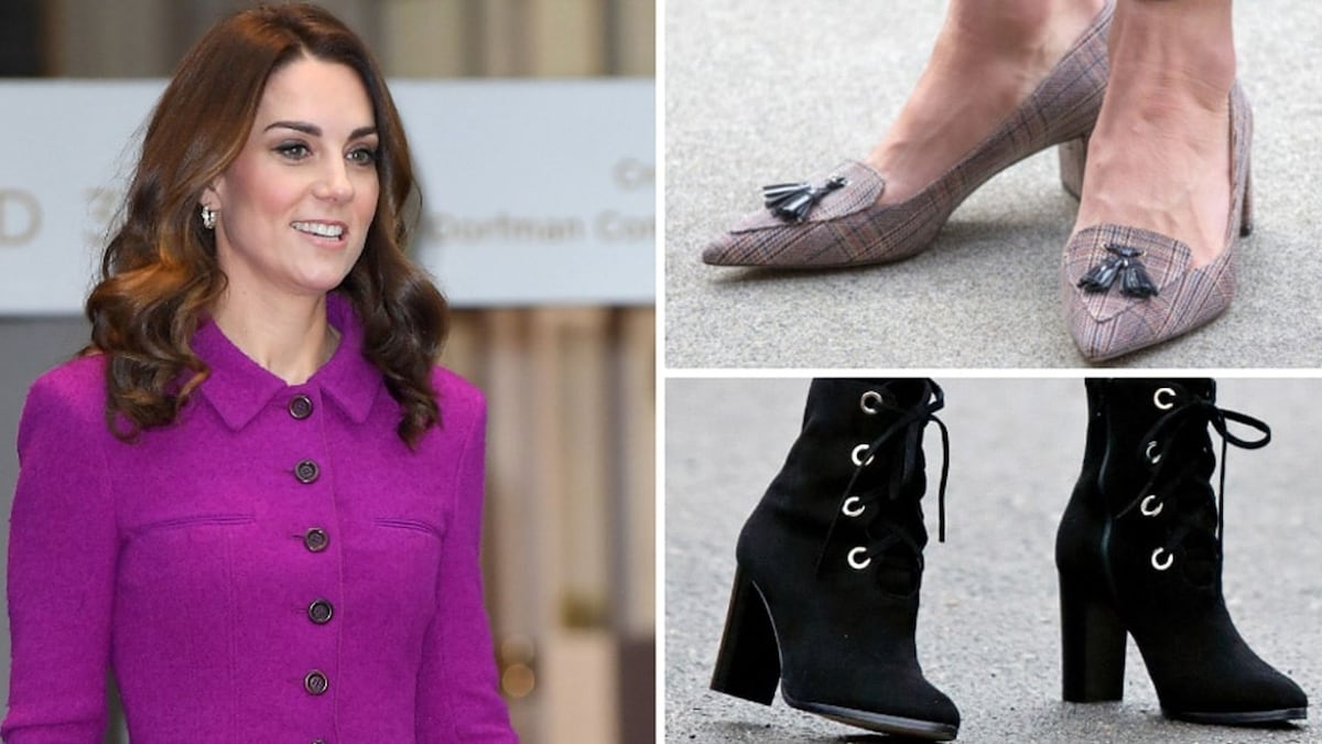 Kate Middleton and five times her shoes were the center of attention