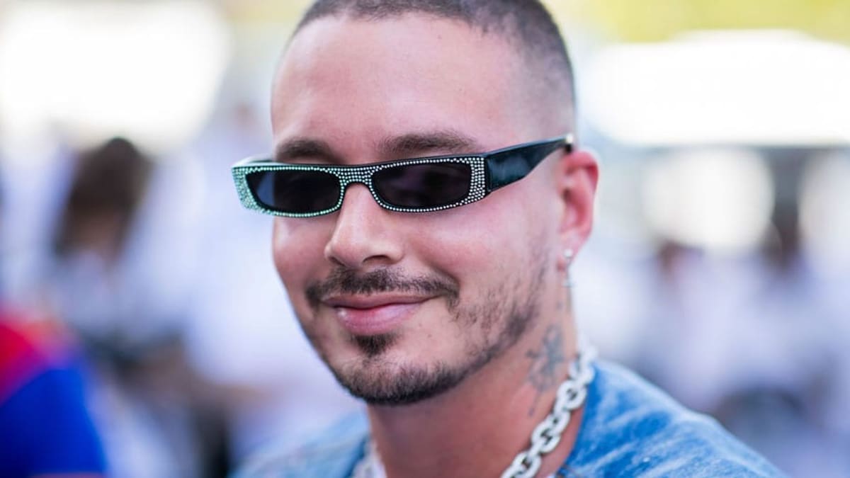 J.Balvin's Colorful Leopard Print Hair Too Epic