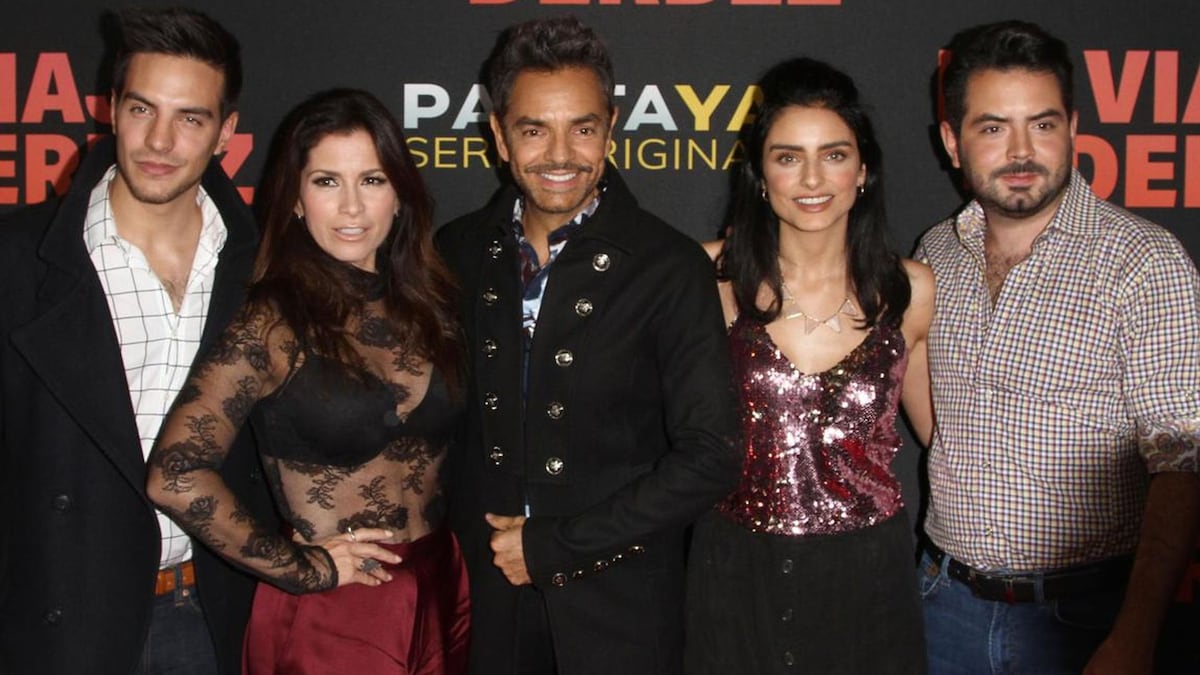 Eugenio Derbez and fam attend De Viaje con los Derbez event.