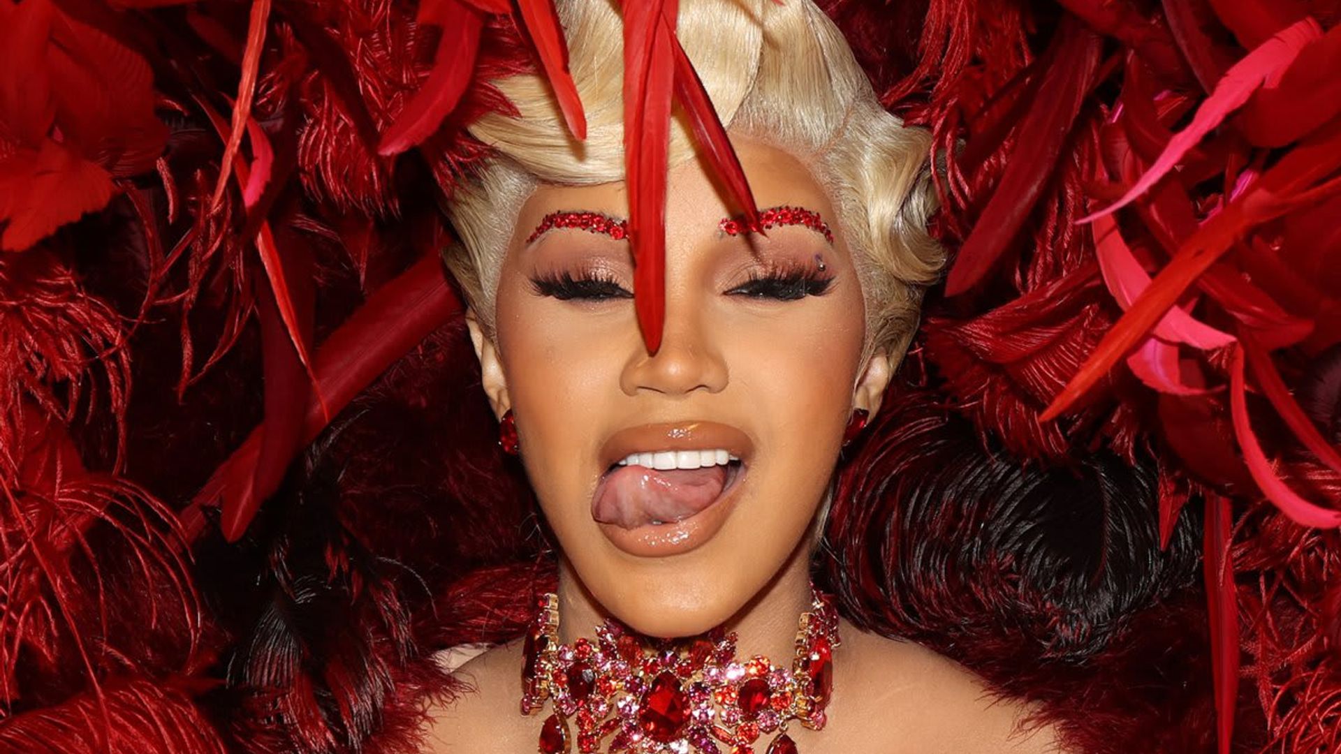 Cardi B's first appearance after giving birth to her baby boy