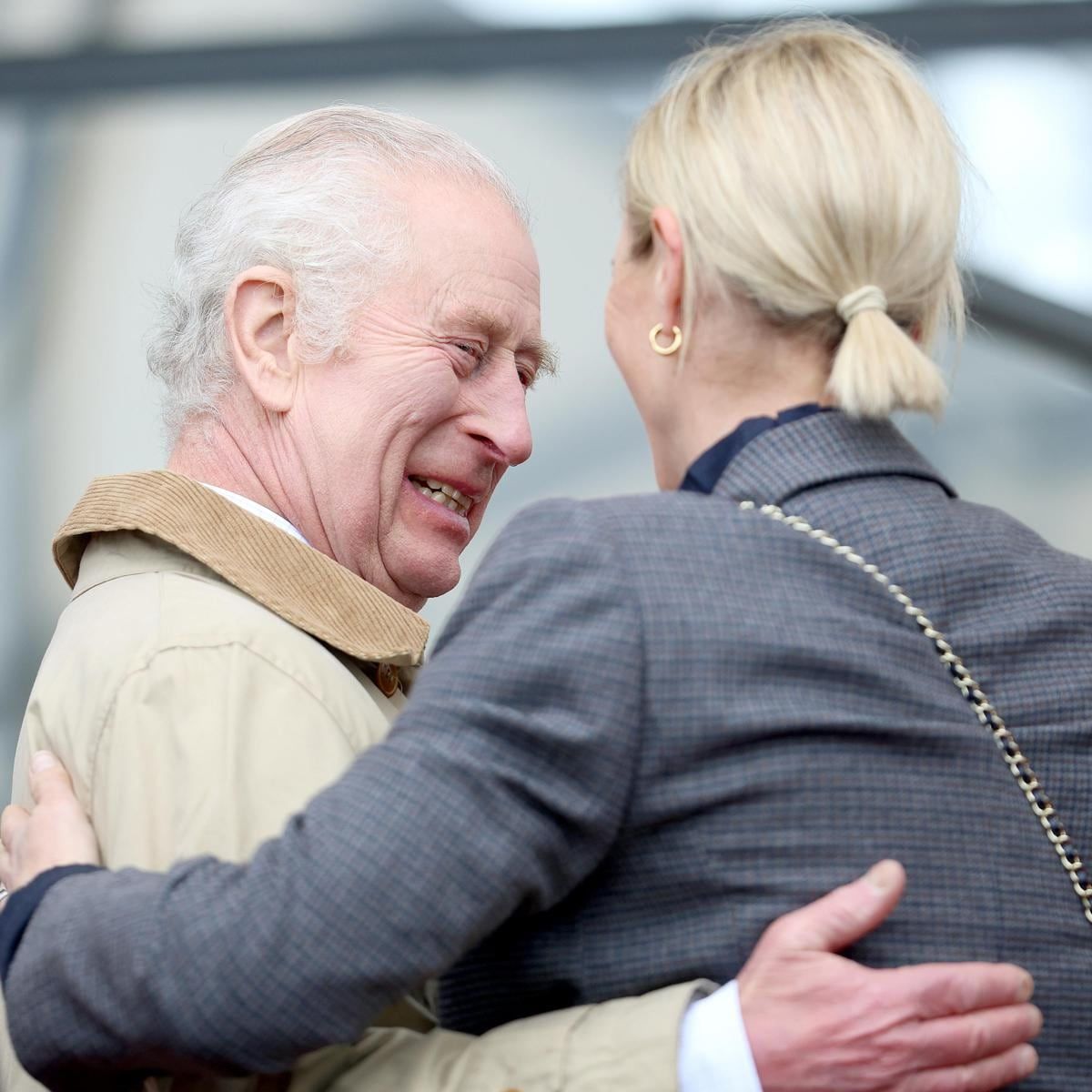 King receives warm hug from family member: See the sweet moment