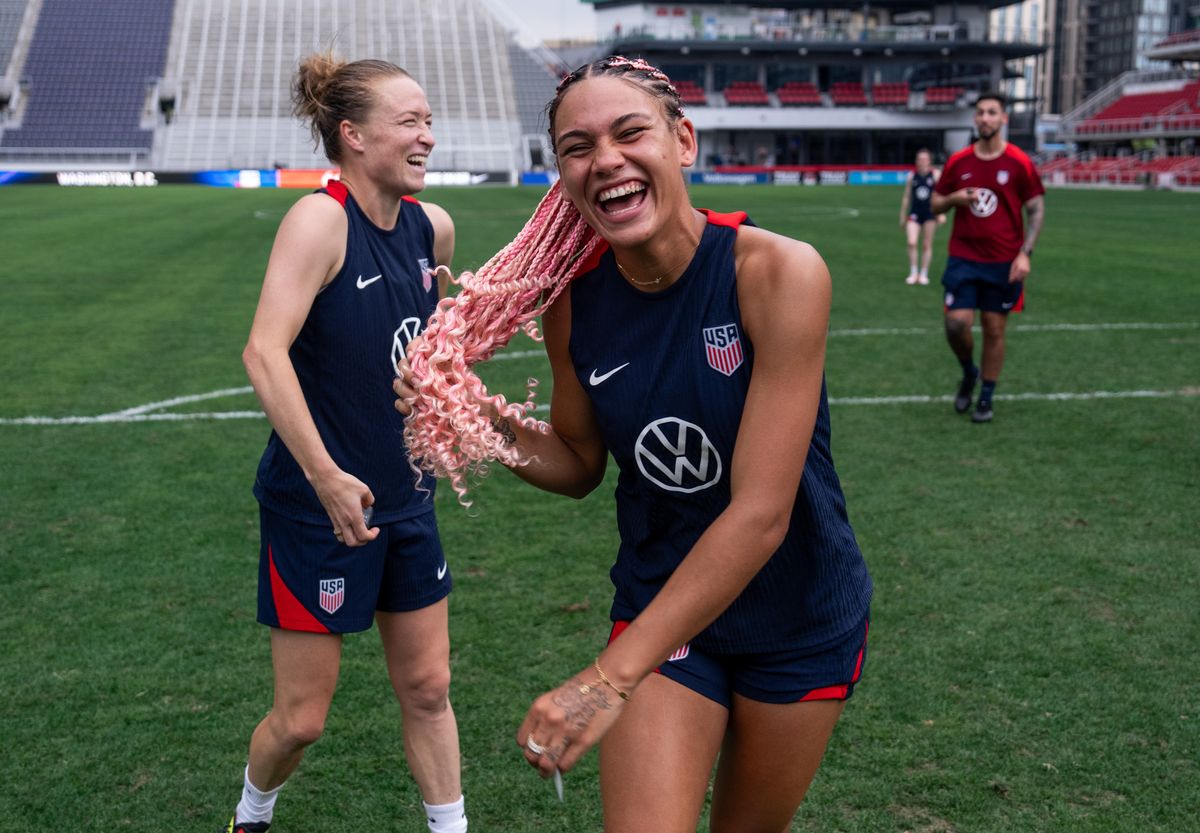 Trinity Rodman scores a spectacular goal in Olympic soccer debut