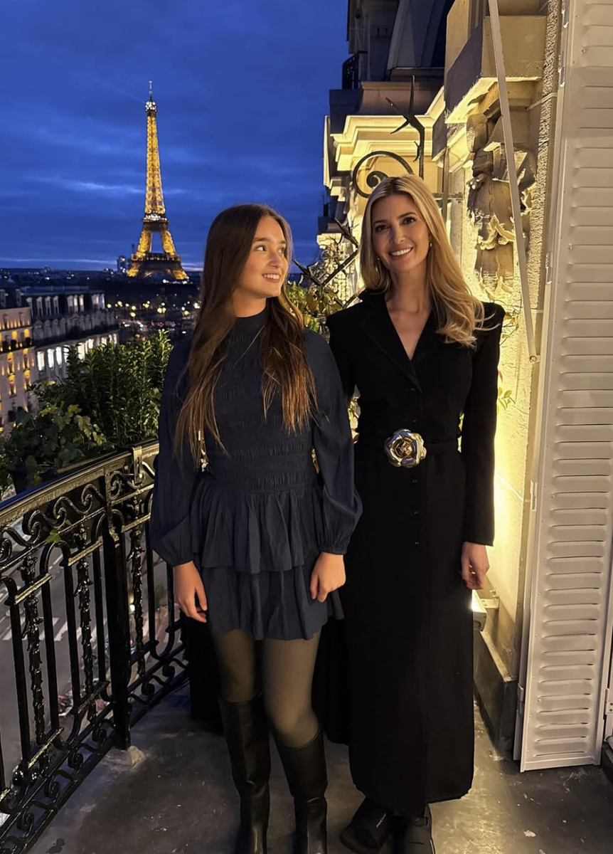 Ivanka Trump poses in corset-style minidress as Arabella shines in gray ...