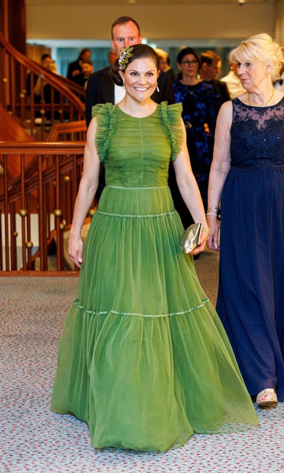 Princess Estelle looks every inch a Princess in stunning tulle gown