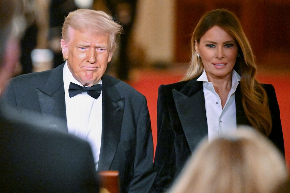 Melania Trump looks elegant in tan suit at Capitol Hill for 'important ...
