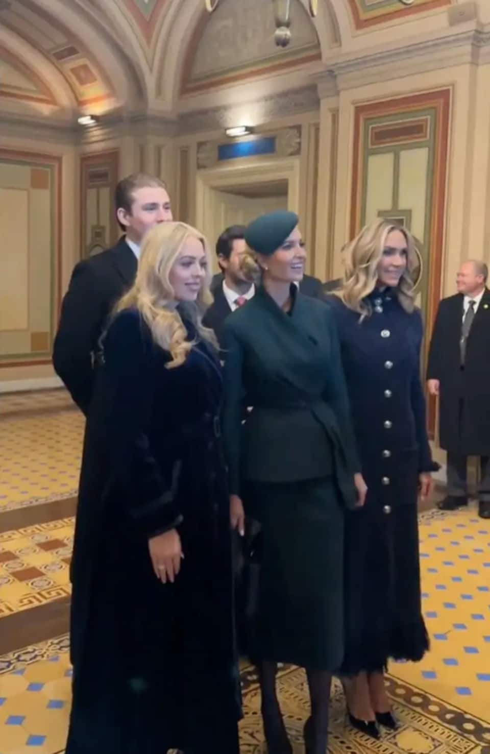 Barron Trump's playful moment with his sisters Ivanka and Tiffany after ...