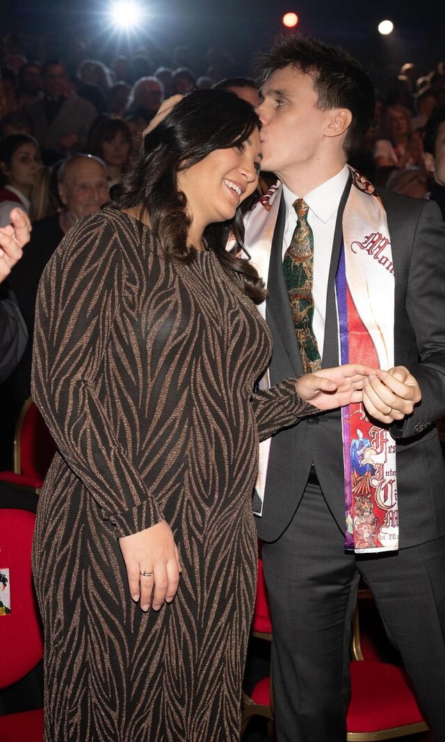Parents-to-be Marie and Louis Ducruet share sweet moment at the circus