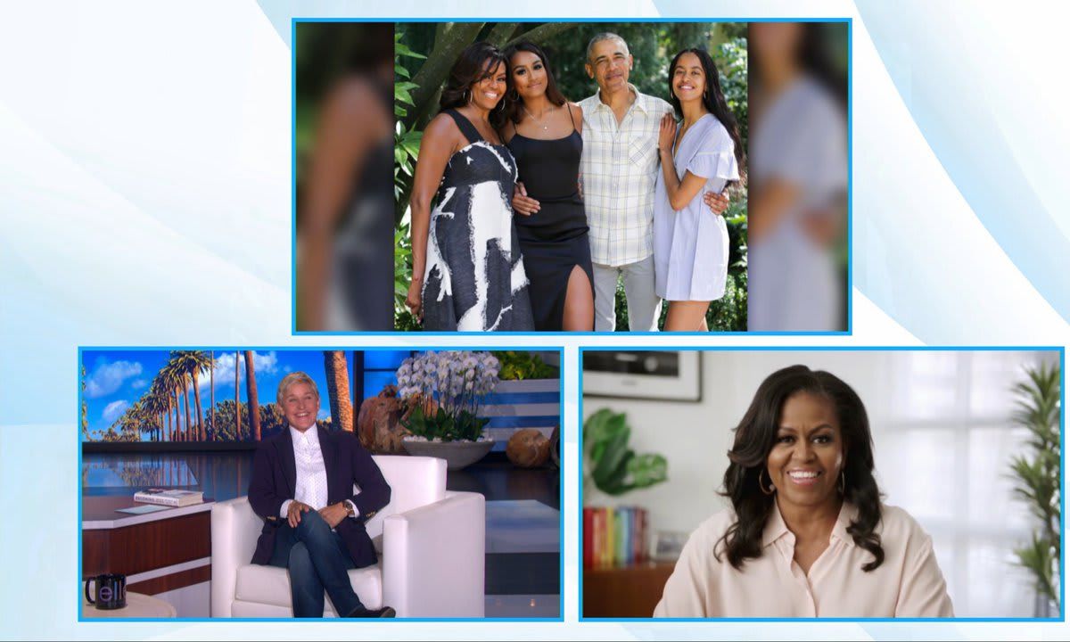 Michelle Obama chatted on 'The Ellen DeGeneres Show.'