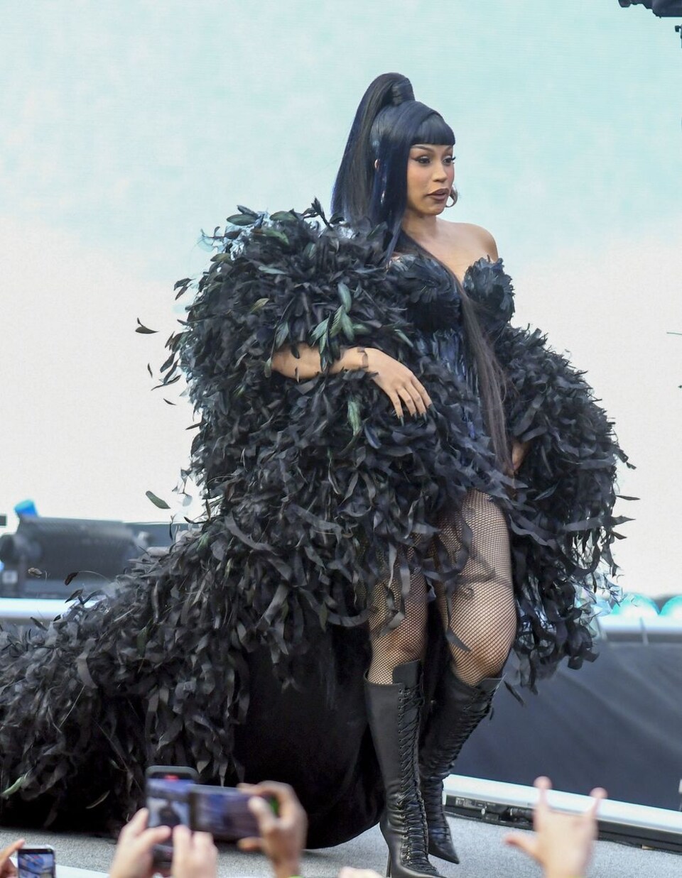 Cardi B takes gothic glam to the WWE SummerSlam 2025 in jaw-dropping corset
