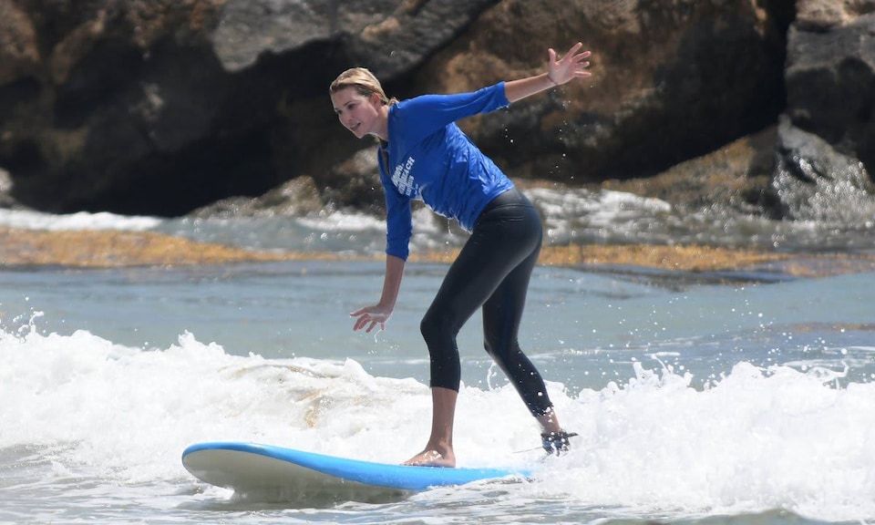Surf’s up! Ivanka Trump hits the waves in Miami with her kids