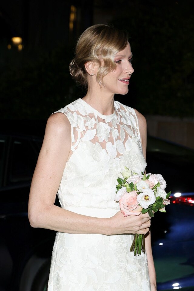 Princess Charlene's romantic bridal-chic look takes center stage in ...