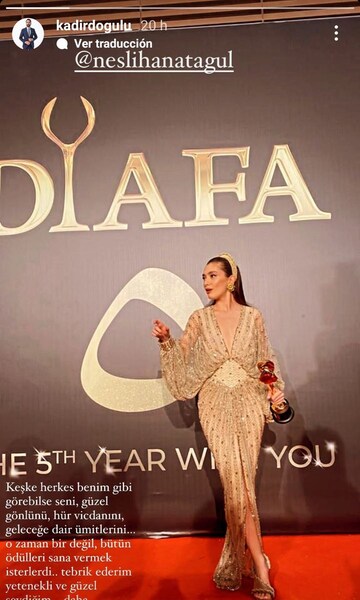 Neslihan Atagül is recognized as Best Actress at the DIAFA Awards