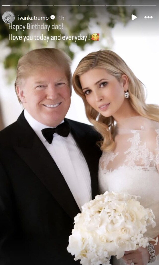 Ivanka Trump celebrates Donald Trump’s birthday with photos