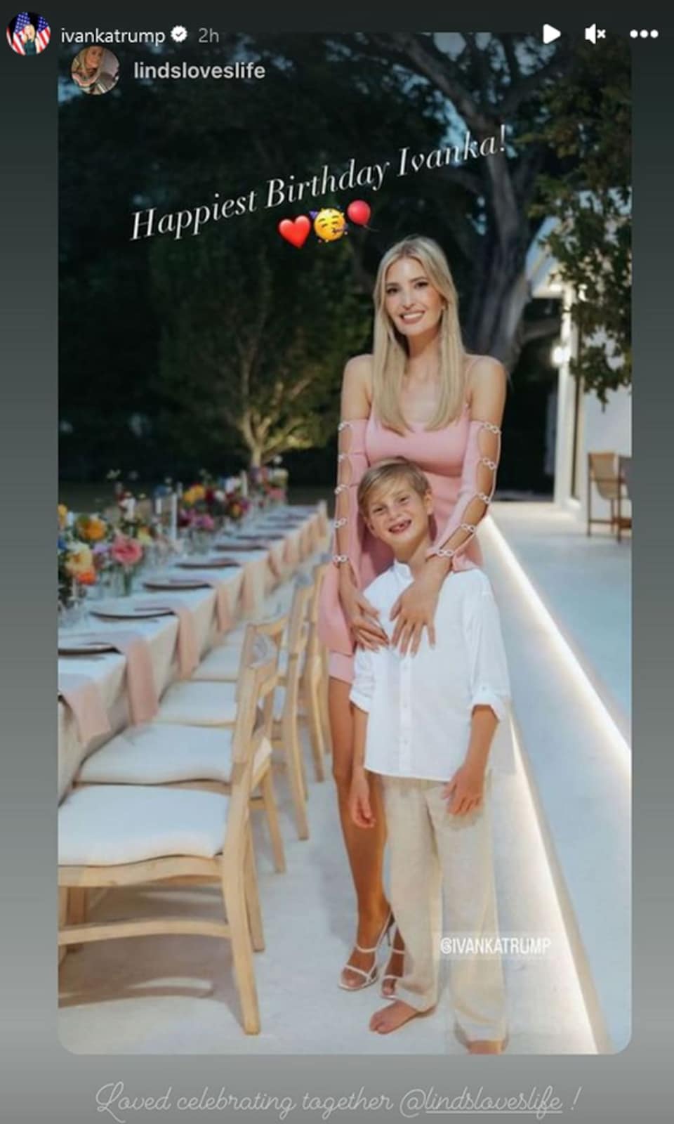 Ivanka Trump shares photos of her birthday with her family