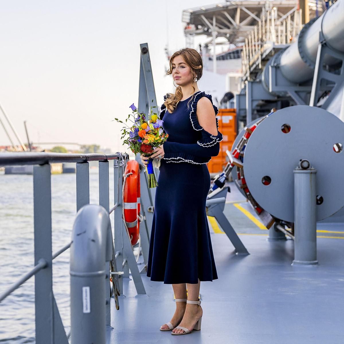Princess Alexia borrows mom Queen Maxima’s dress for first solo engagement