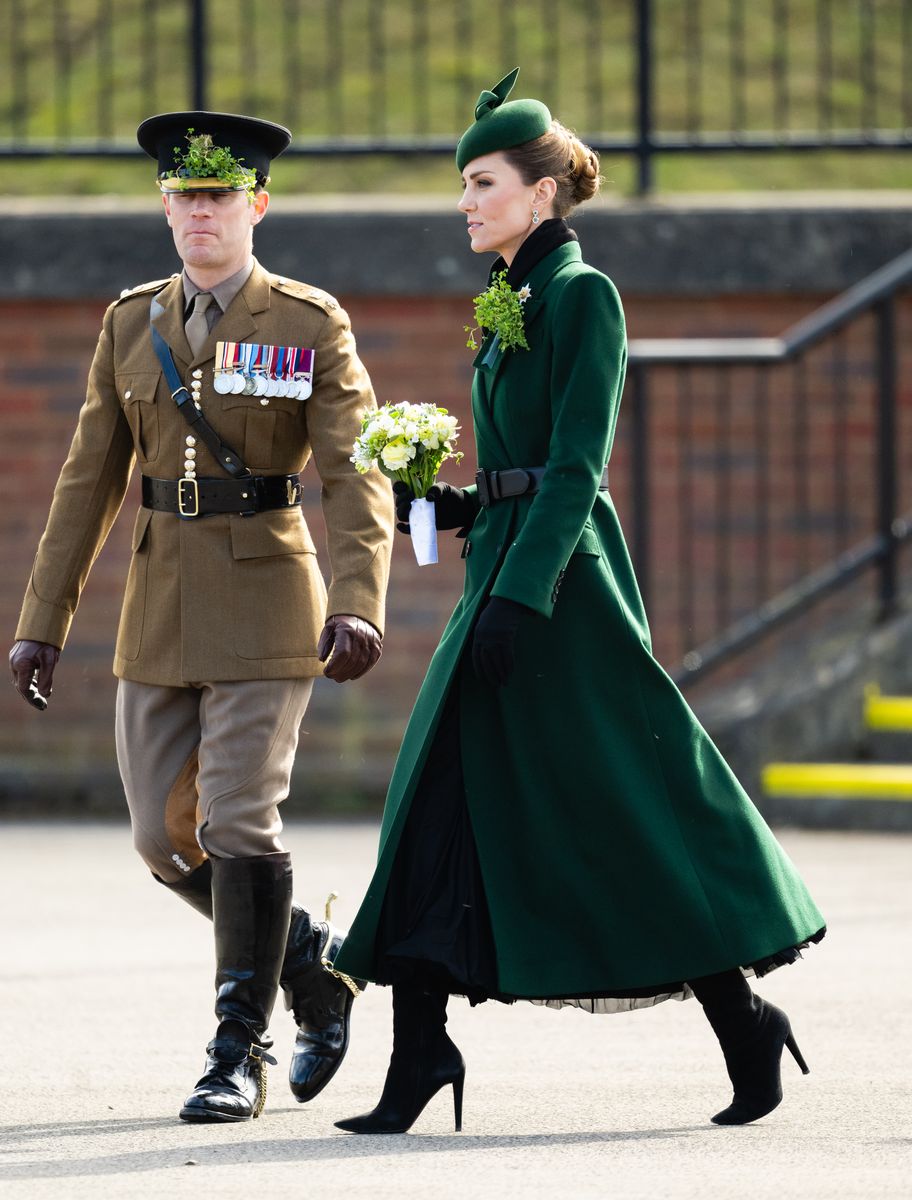 Kate Middleton’s St. Patrick’s Day look: Rare emerald jewels, chic coat ...