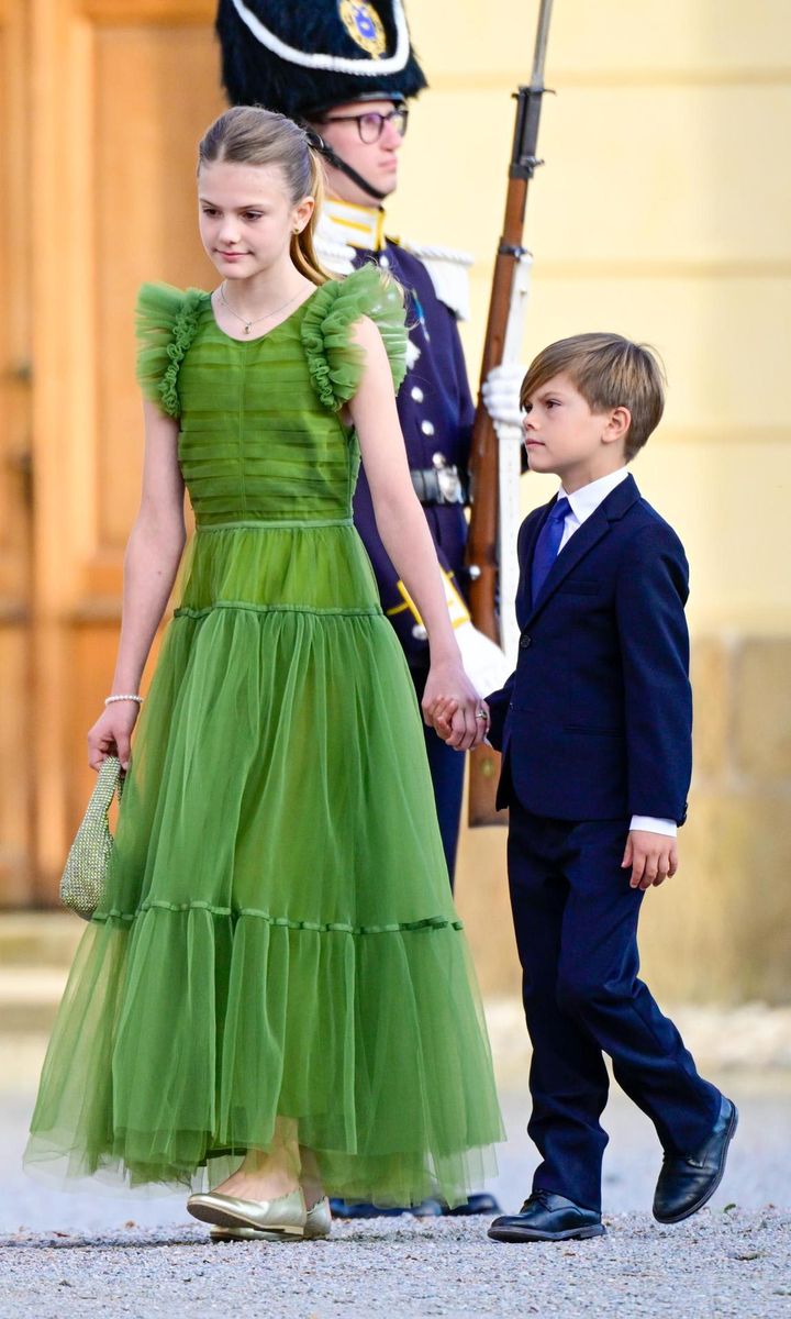 Princess Estelle looks every inch a Princess in stunning tulle gown