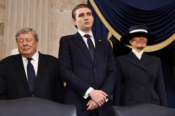 Barron Trump debuts new look at presidential inauguration: He looks ...