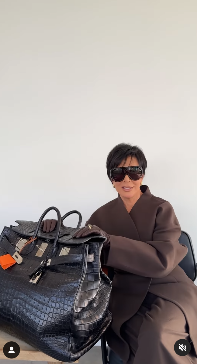 Kris Jenner shows what's inside her Birkin bag in hilarious new Khy video