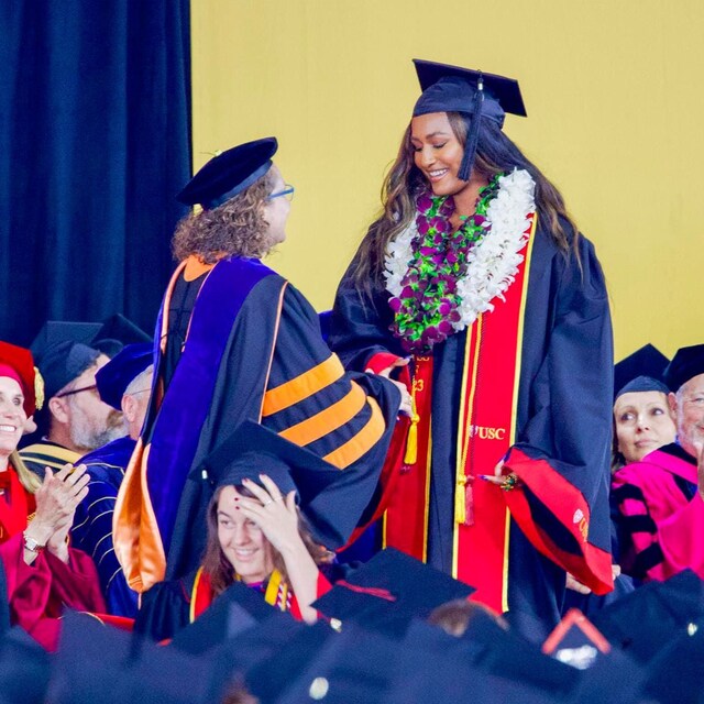 Barack and Michelle Obama watch Sasha graduate from USC