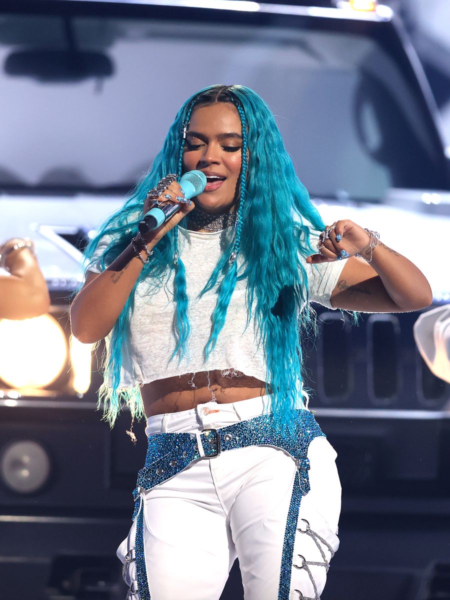 Karol G's hair color evolution from 2017 to 2025