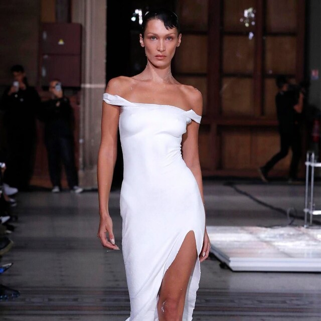 Bella Hadid ‘speechless’ after iconic fashion moment in spray-painted dress