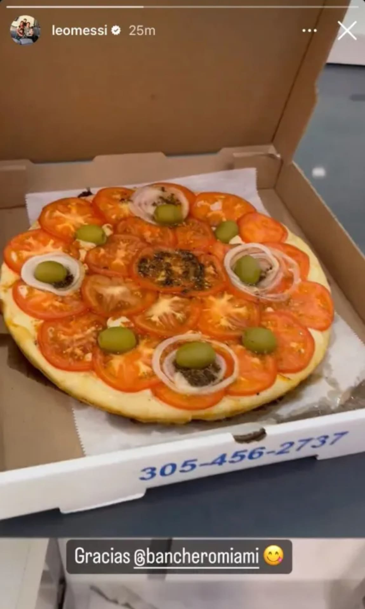 Lionel Messi raised eyebrows with his pizza preferences