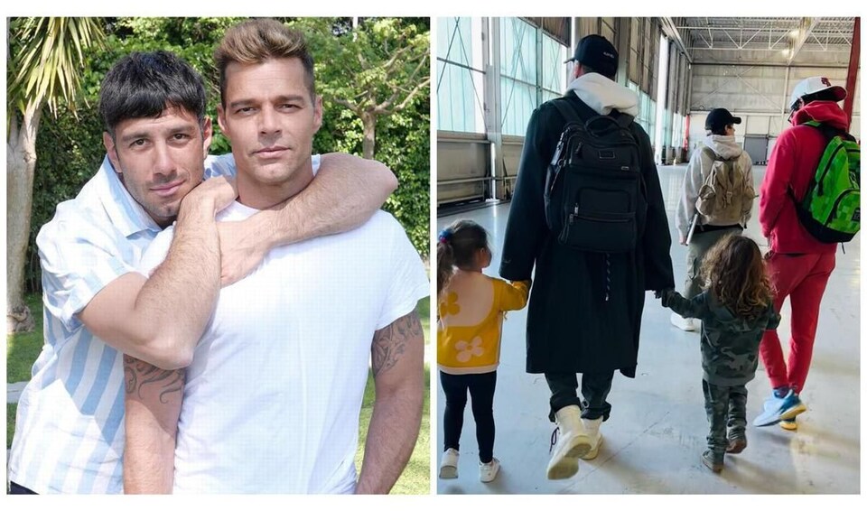 Ricky Martin is traveling the world with his twin sons