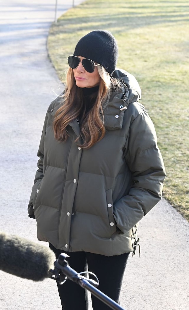 Melania Trump wore the perfect casual winter look in latest outing