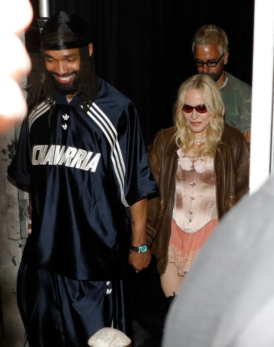 Madonna wears a pink corset for surprise West Hollywood appearance with ...