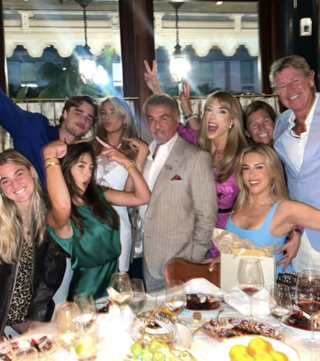 Sylvester Stallone wears his best to his daughter's graduation in Miami ...