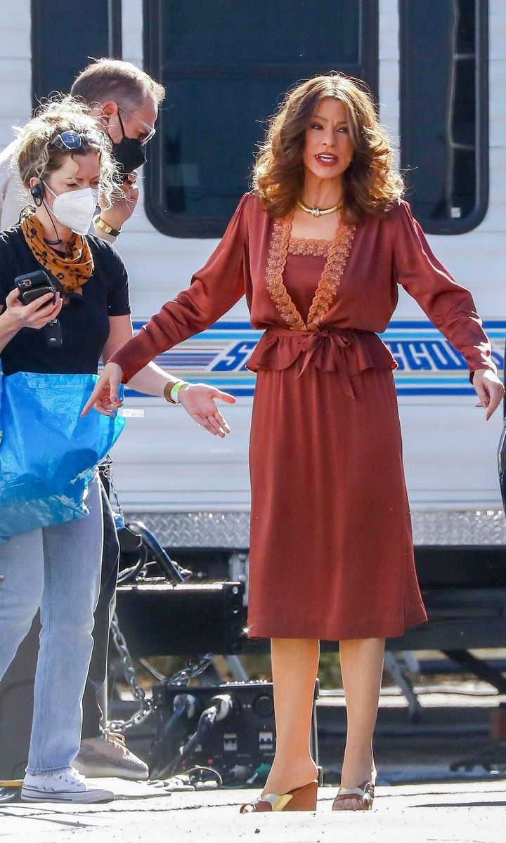 BTS of Sofia Vergara as Griselda Blanco
