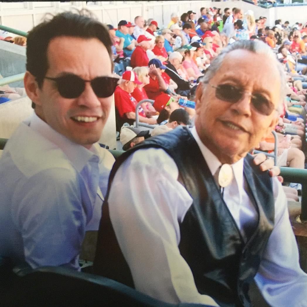 The sweetest moments between Marc Anthony and his father