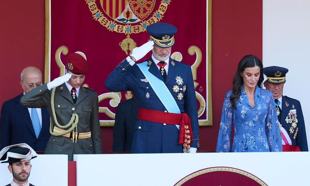 Princess Leonor wears uniform to Spain’s National Day celebration