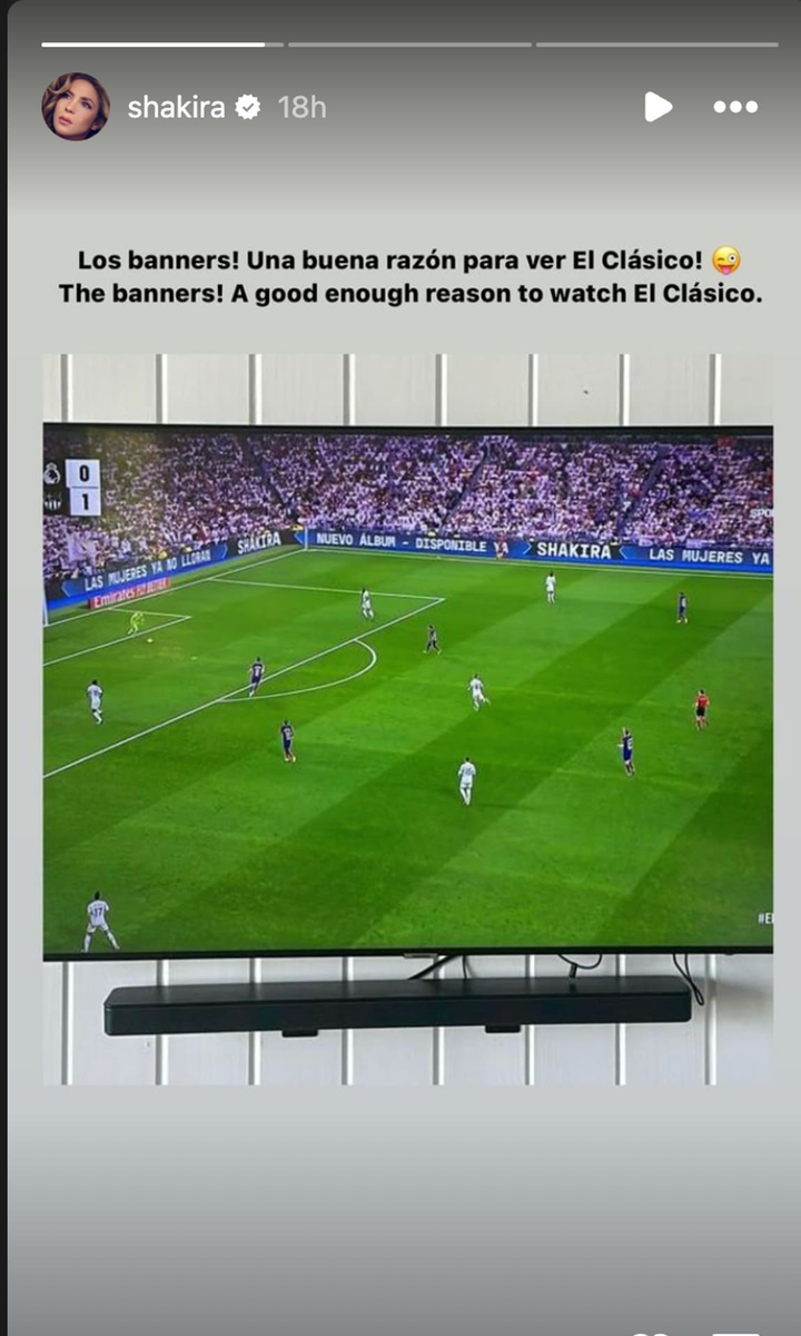 Shakira shares ‘reason’ why people should watch El Clasico