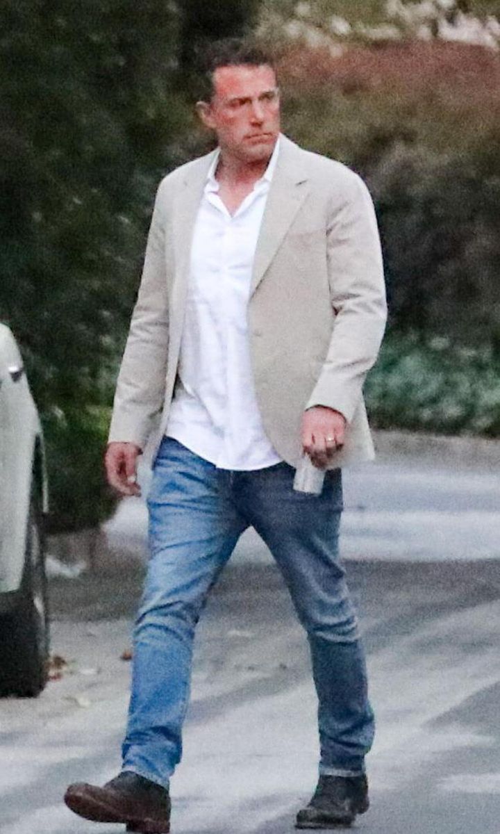 Ben Affleck attends his daughter's high school graduation