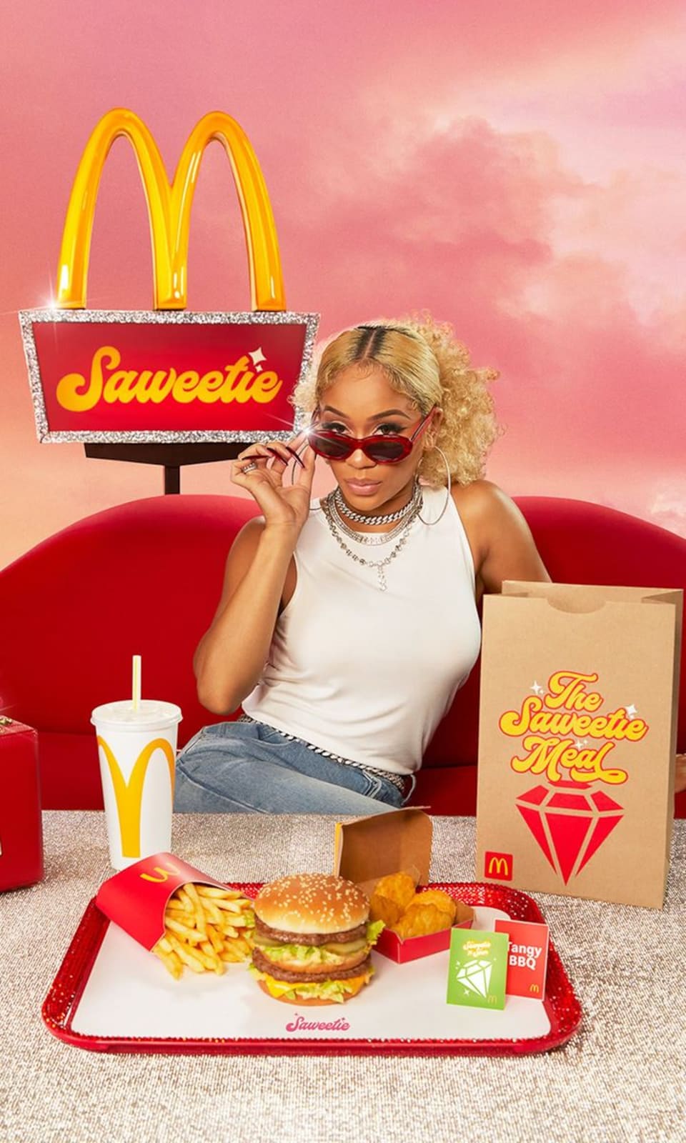 Saweetie shows the many ways we can eat her McDonald’s meal