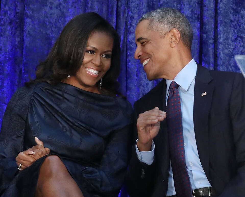 Michelle Obama addresses the Barack Obama divorce rumors with humor