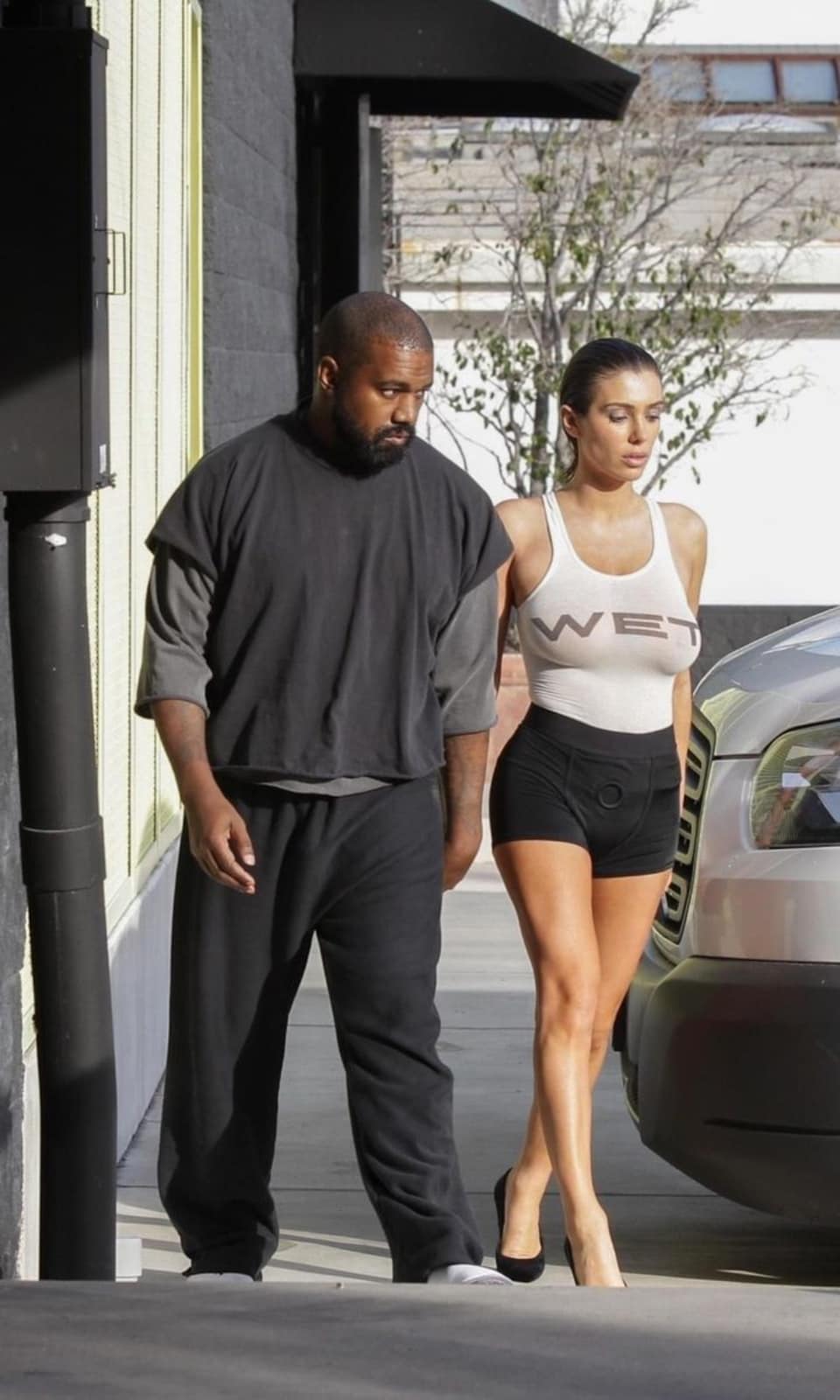 Bianca Censori turns heads wearing ‘WET’ tank top with Kanye West