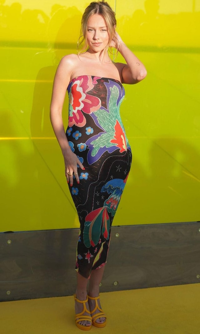 Paris Jackson and Ester Expósito pose together at Desigual runway show in Barcelona