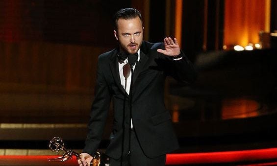 Aaron Paul's sweet Emmy acceptance speech crashes wife's website