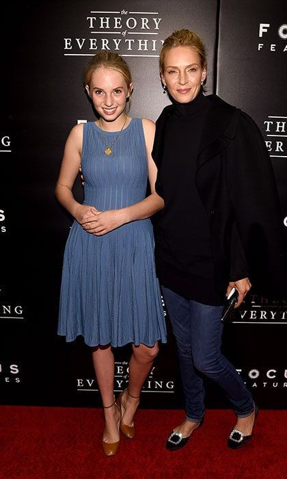 Uma Thurman and daughter walk red carpet in rare joint appearance