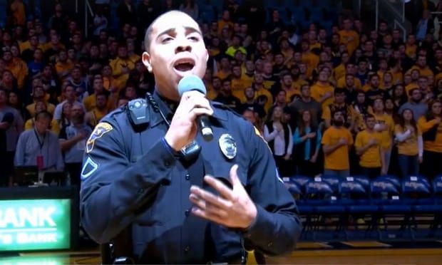 Police officer and former 'American Idol' contestant impresses crowd ...