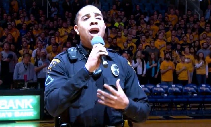Police officer and former 'American Idol' contestant impresses crowd ...