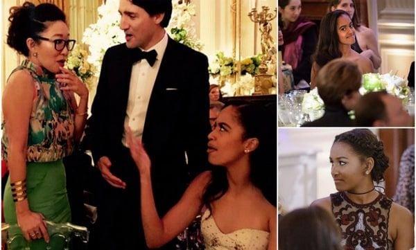 Malia and Sasha Obama attend their first state dinner: Photos