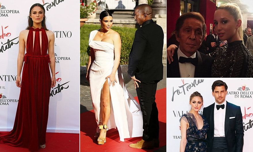 Kim Kardashian and Kanye West mingle with royals at 'La Traviata ...