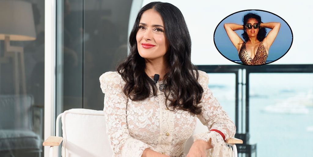 Salma Hayek rocks swimsuit in dazzling vacation pic