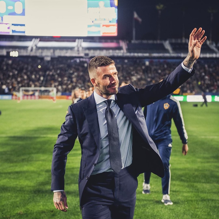 David Beckham honored in L.A. with a statue of his iconic kick