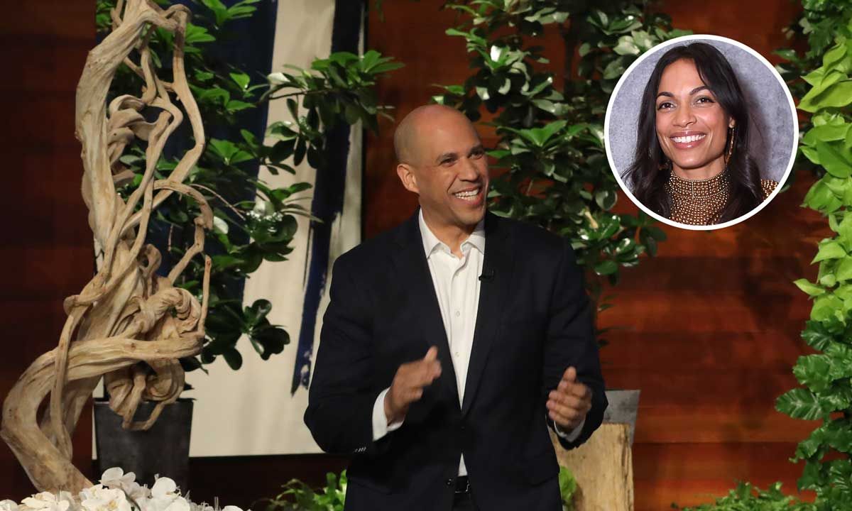 Cory Booker opens up about his romance with Rosario Dawson